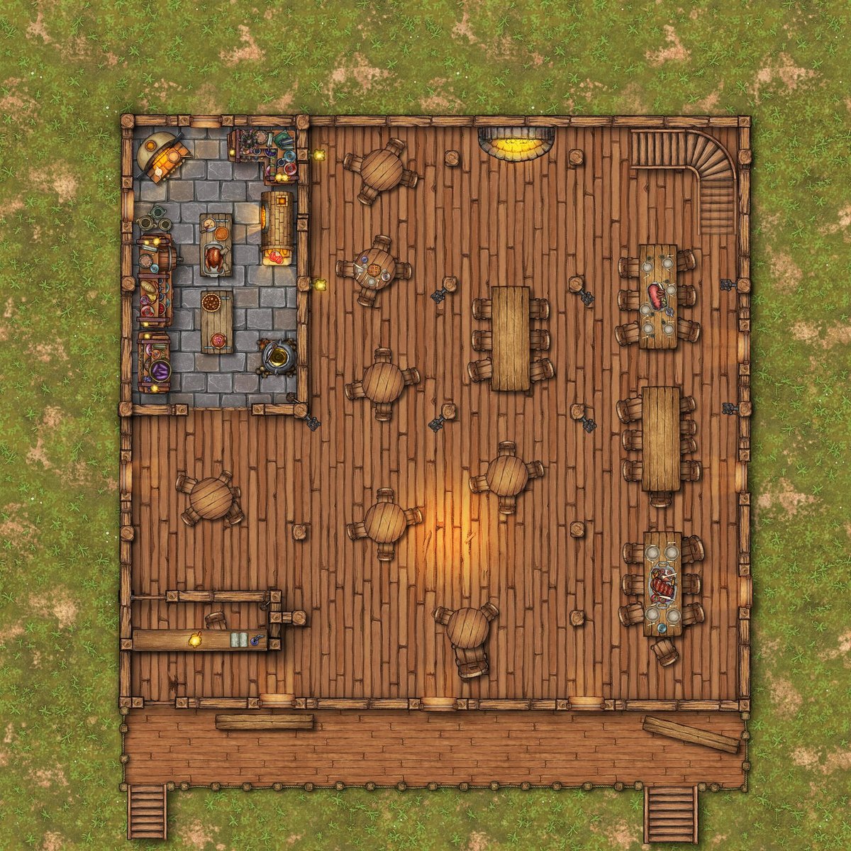 Generic Tavern F1 | Inkarnate - Create Fantasy Maps Online