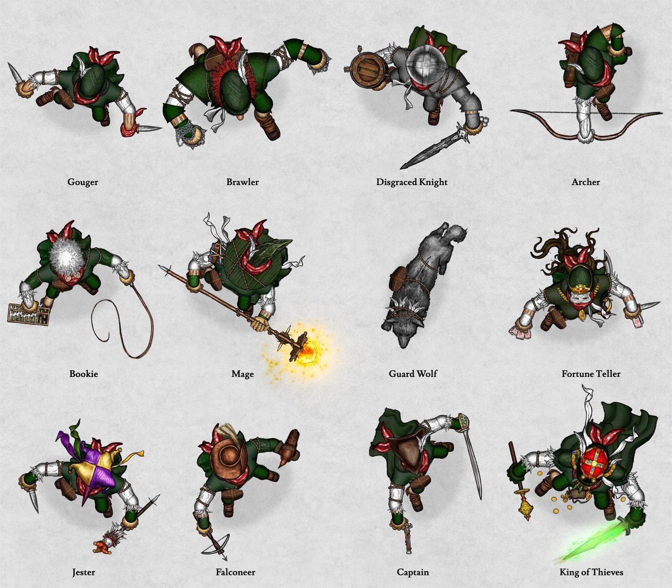 Bandit Gang Monster Tokens | Inkarnate - Create Fantasy Maps Online