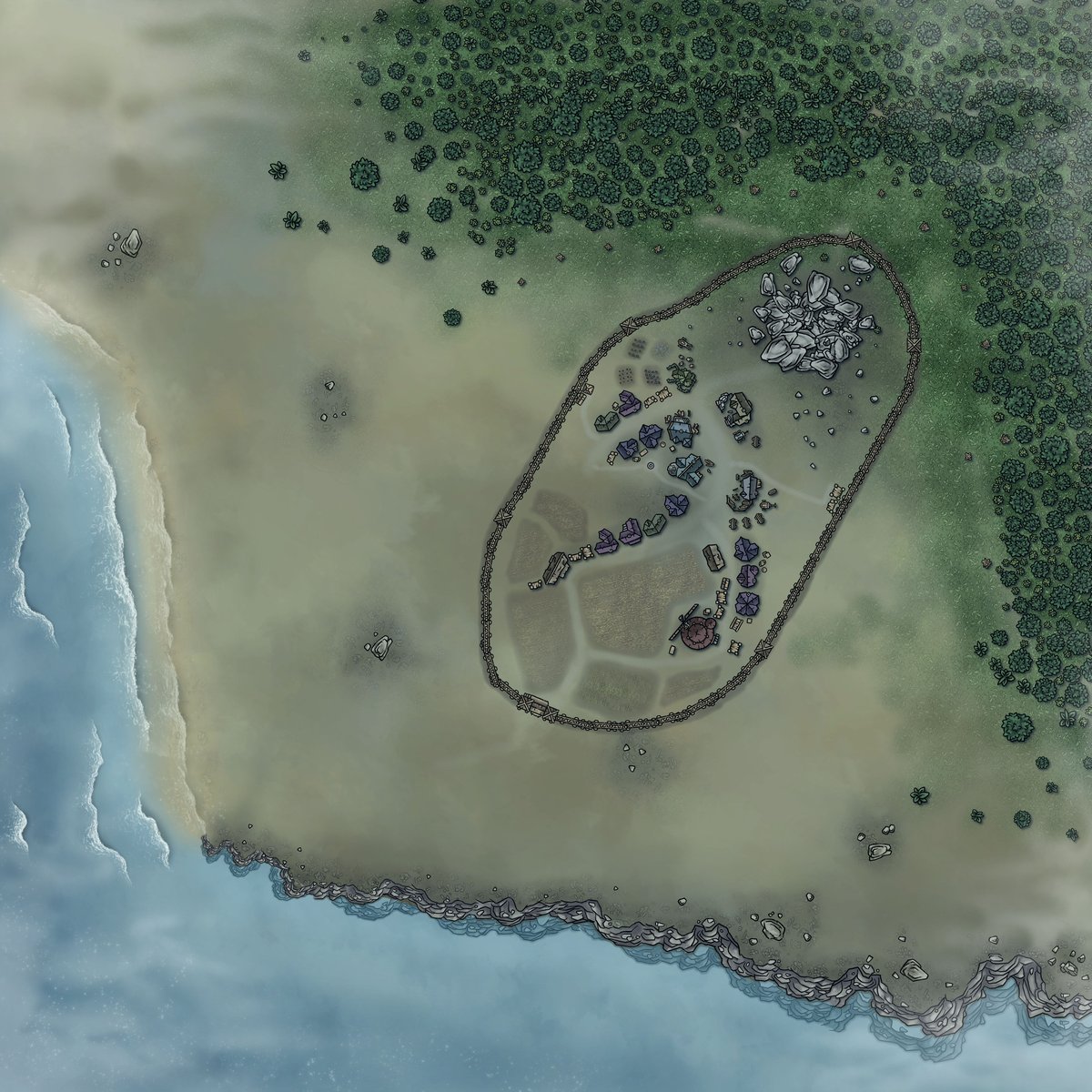 Turpis Village | Inkarnate - Create Fantasy Maps Online