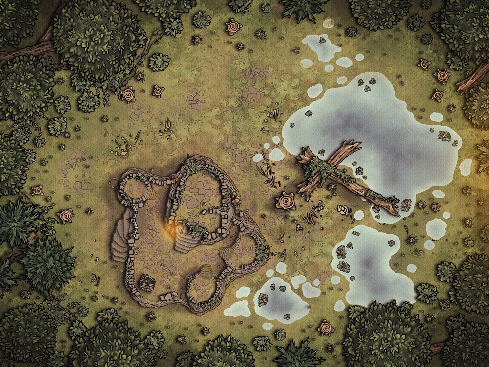Forest Glade | Inkarnate - Create Fantasy Maps Online