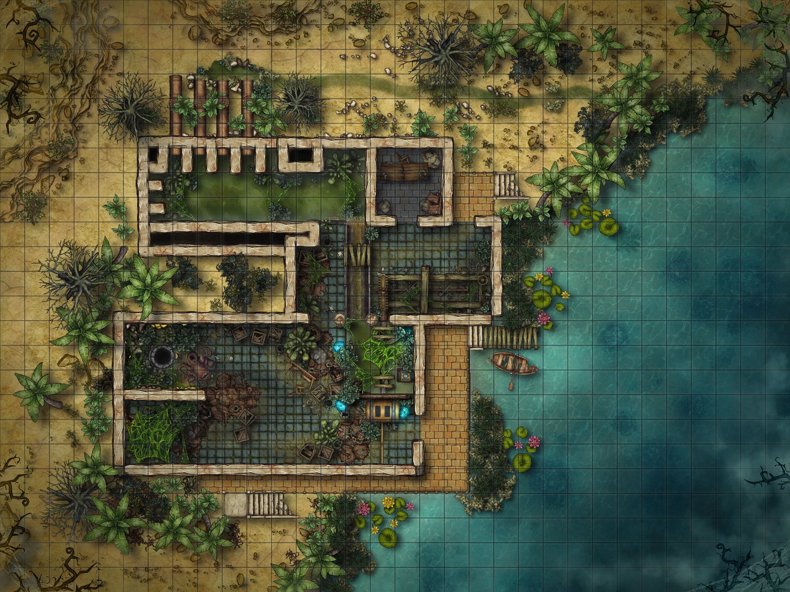 Oasis Pumphouse | Inkarnate - Create Fantasy Maps Online