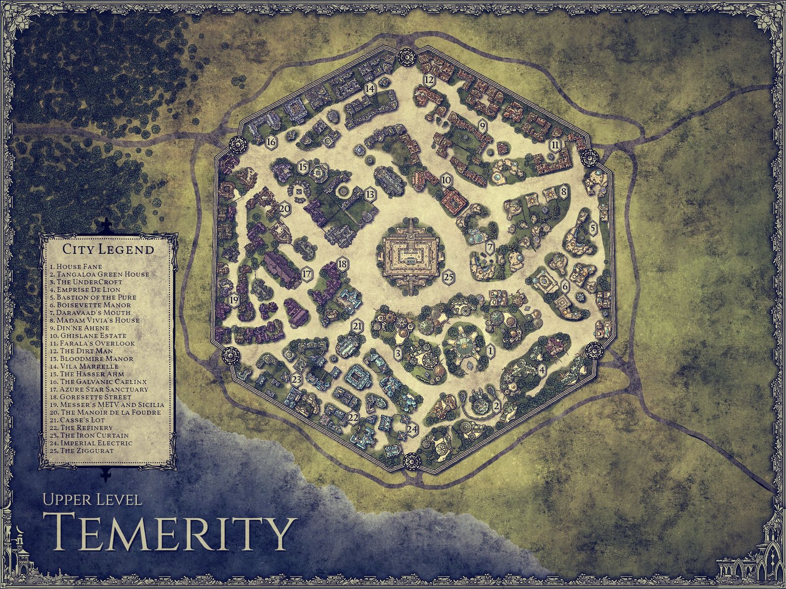 Temerity Upper Level | Inkarnate - Create Fantasy Maps Online
