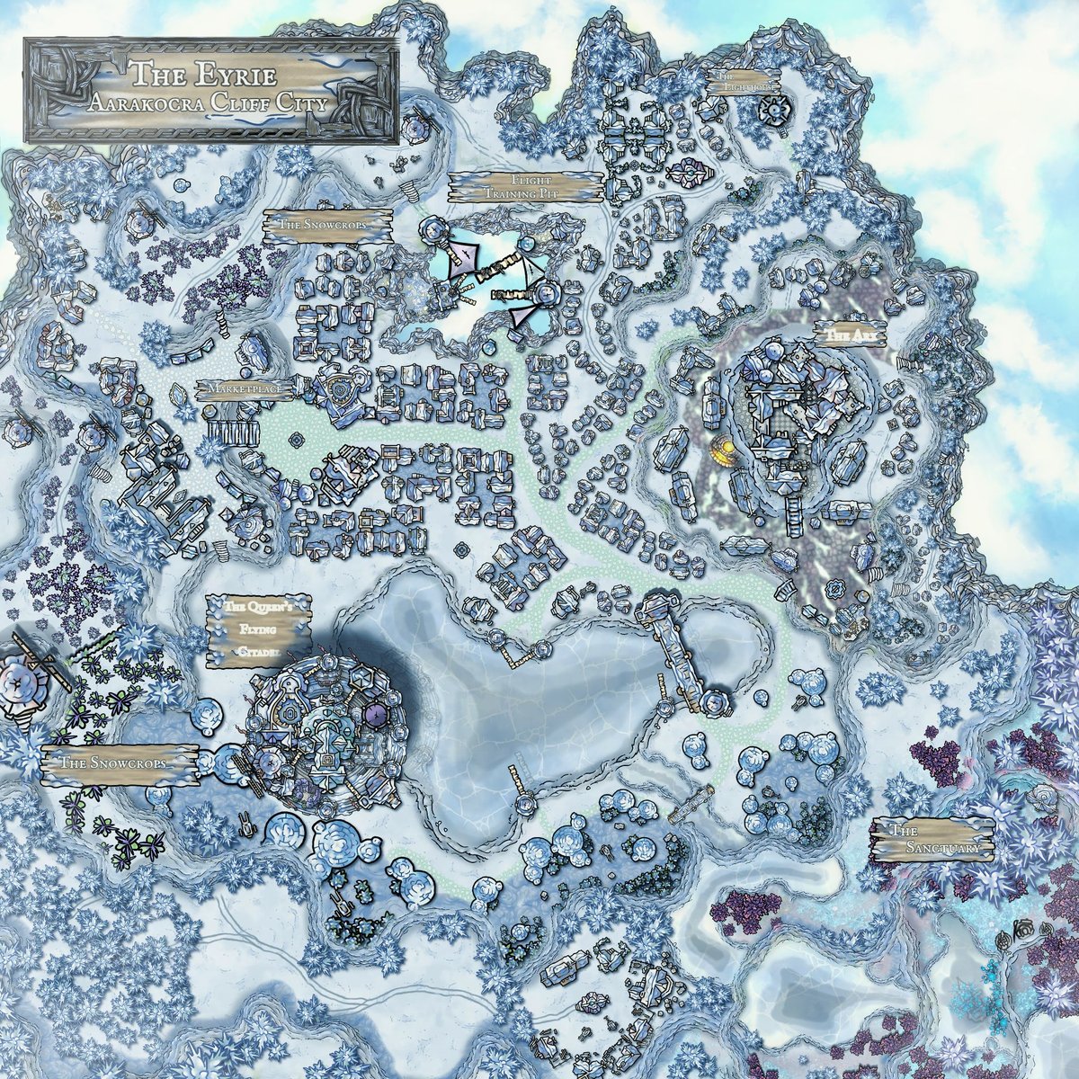 Aarakokra City | Inkarnate - Create Fantasy Maps Online