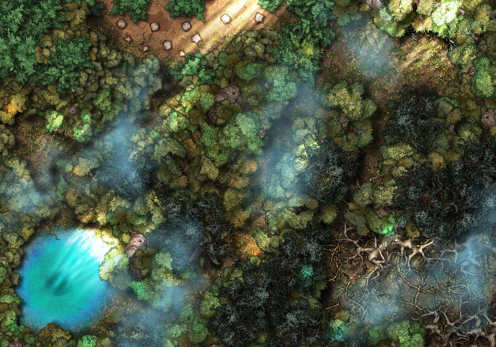 Haunted wood | Inkarnate - Create Fantasy Maps Online