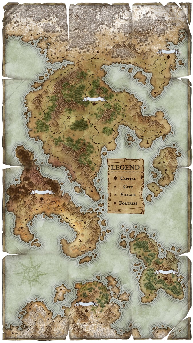 Parchment World Map Template | Inkarnate - Create Fantasy Maps Online