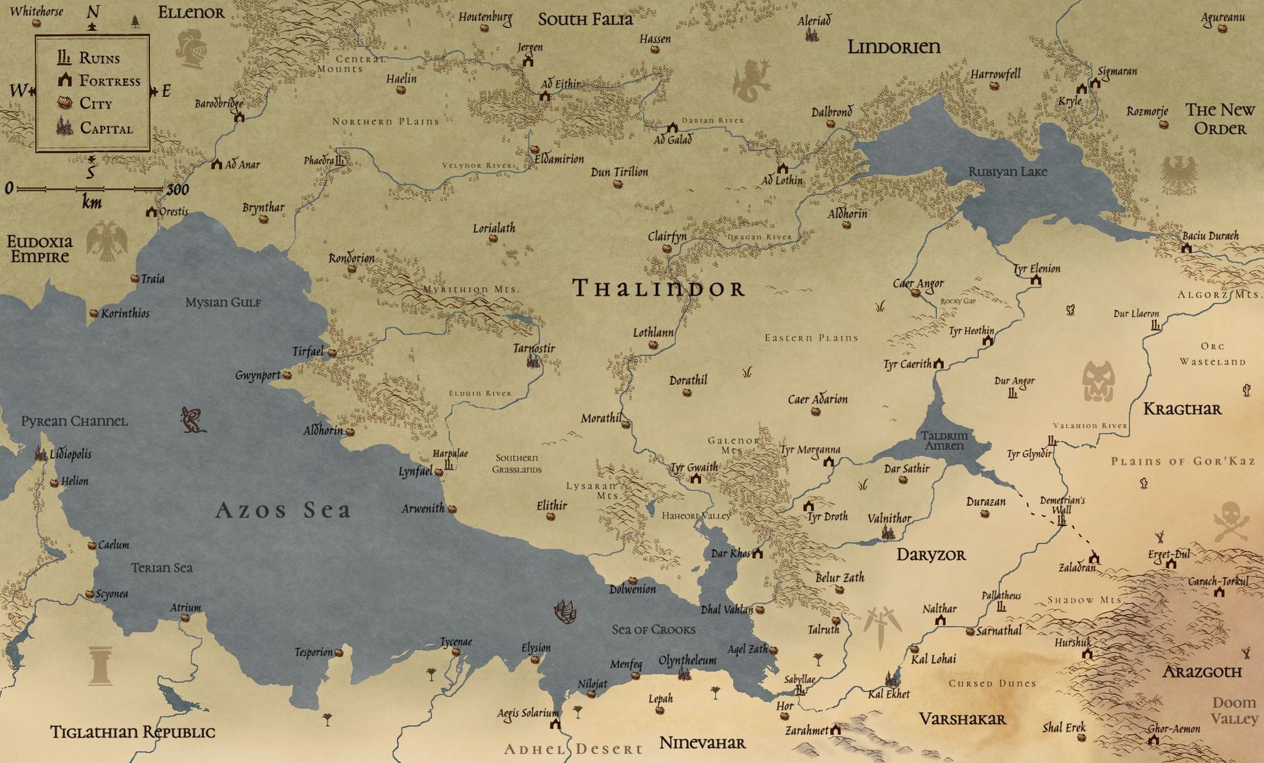 Thalindor ("The Lion of the South") | Inkarnate - Create Fantasy Maps ...