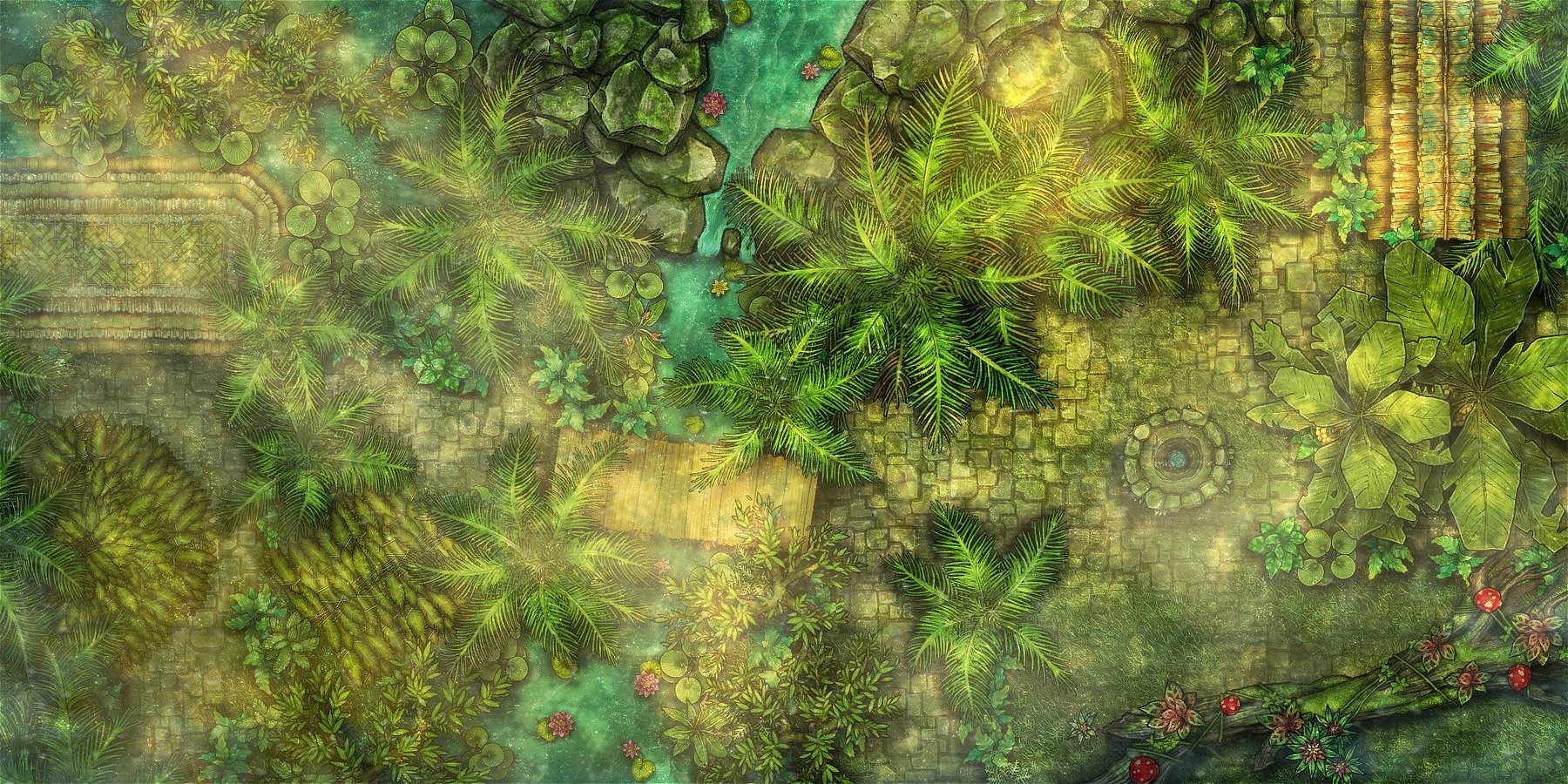 Jungle Map For Competition | Inkarnate - Create Fantasy Maps Online