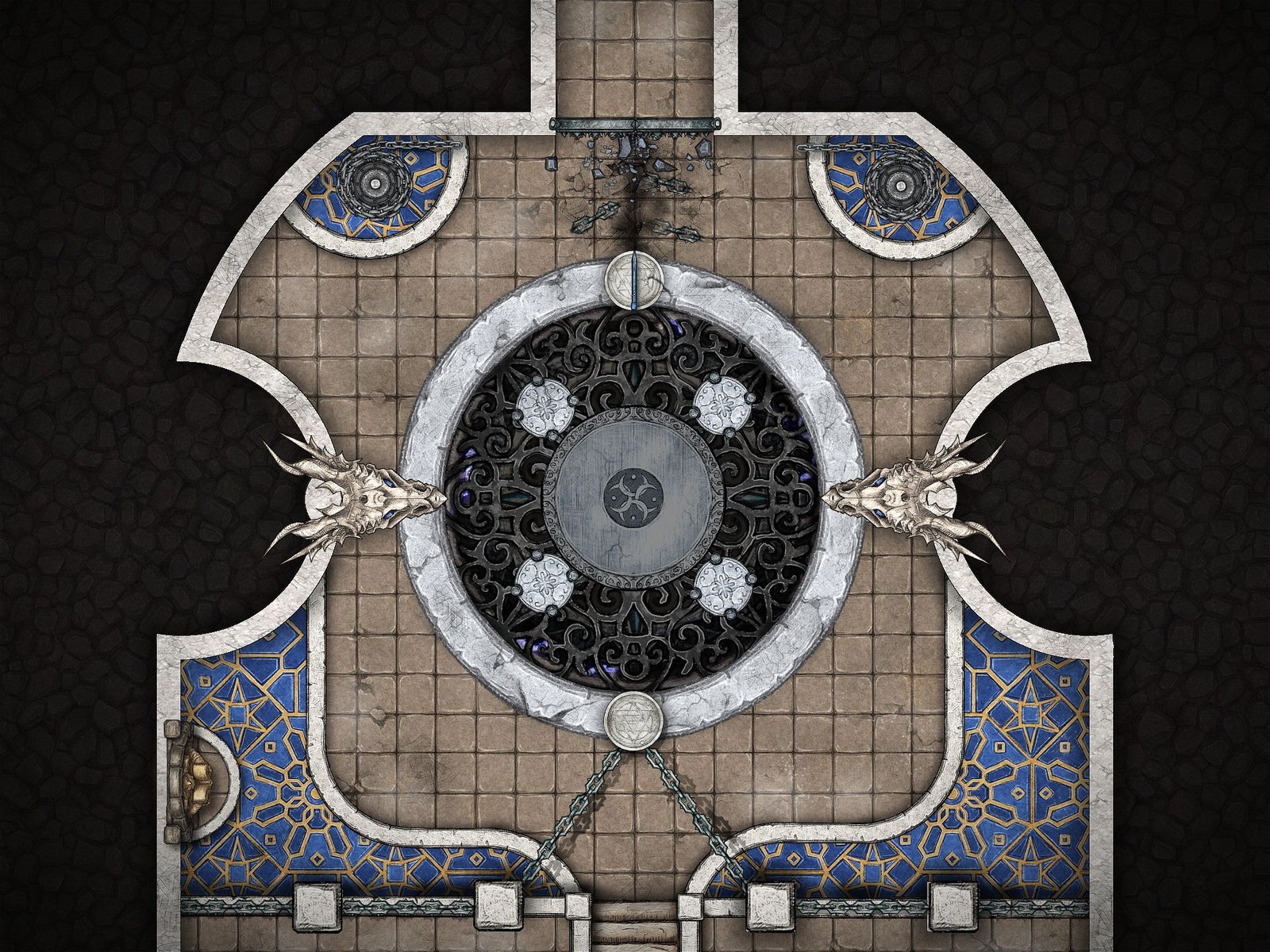 Electrical Temple - Puzzle room - v.4 | Inkarnate - Create Fantasy Maps ...