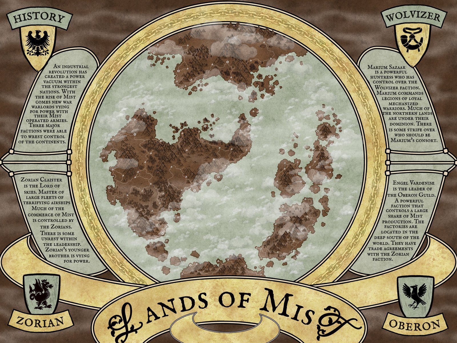 The Lands of Mist | Inkarnate - Create Fantasy Maps Online