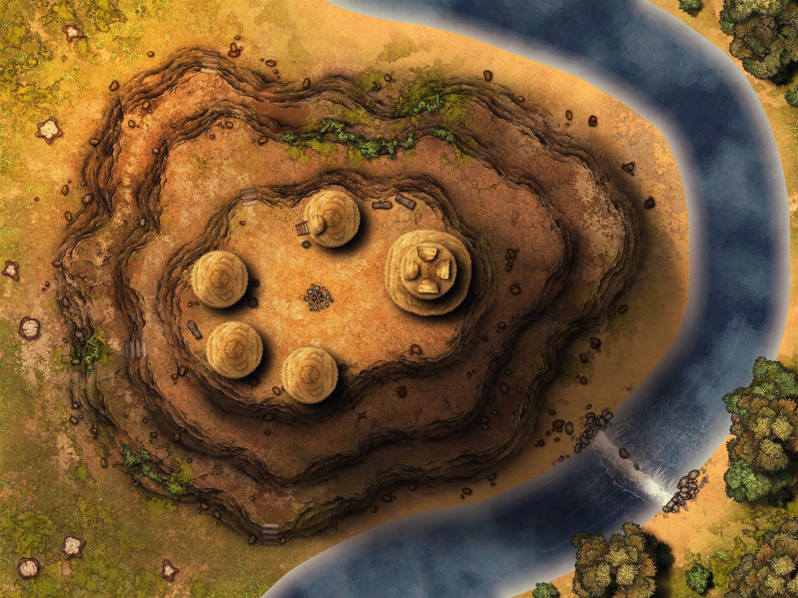 Hill Fort | Inkarnate - Create Fantasy Maps Online