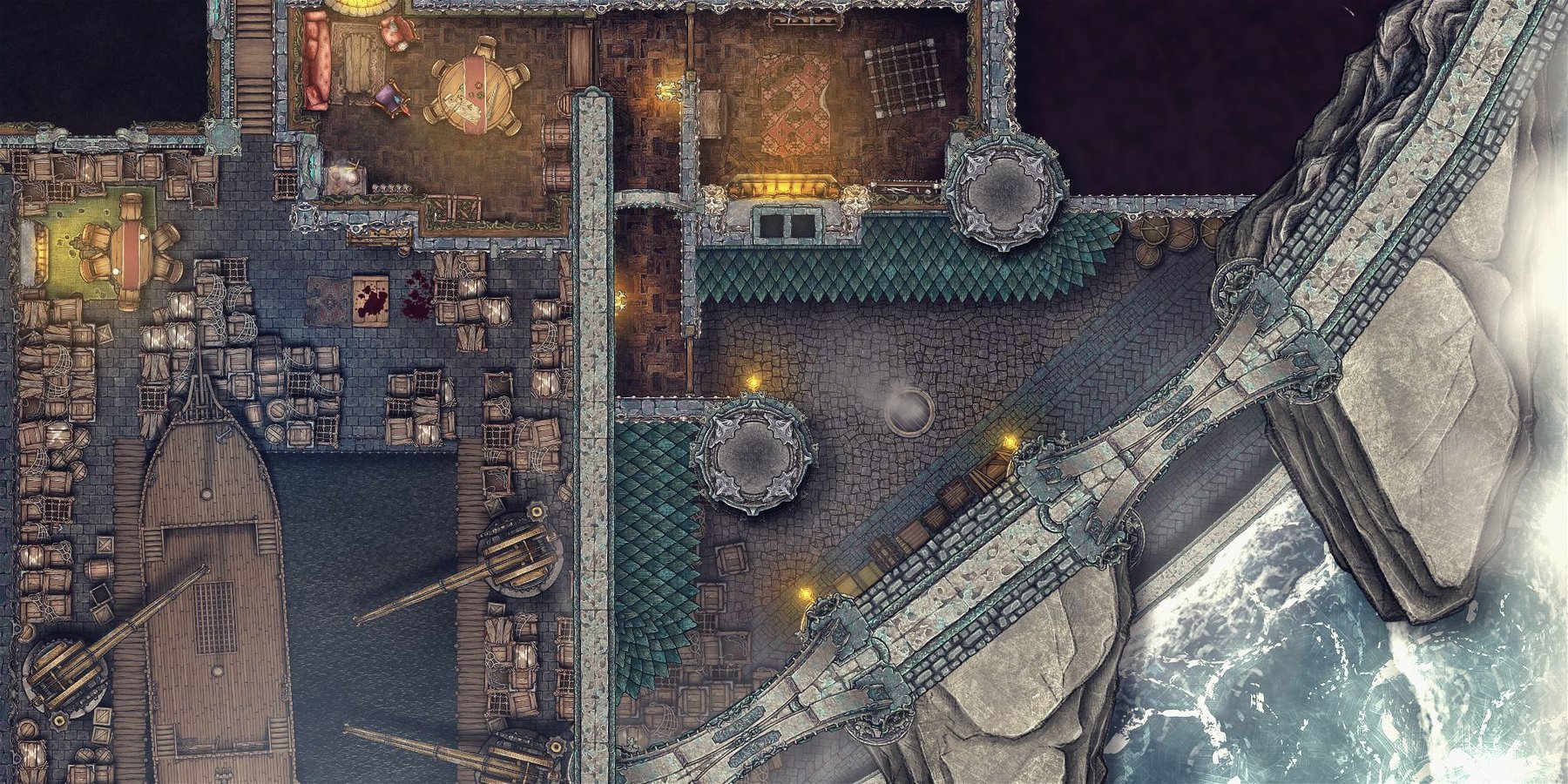 The Butcher's Warehouse Expanded | Inkarnate - Create Fantasy Maps Online