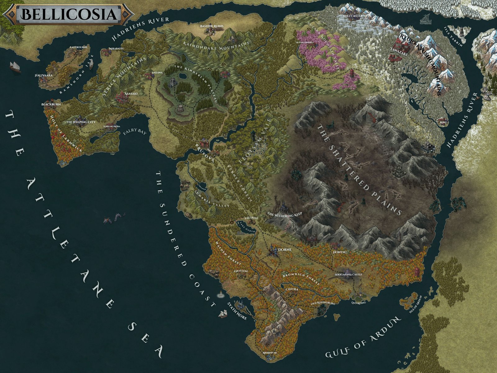 Bellicosia | Inkarnate - Create Fantasy Maps Online