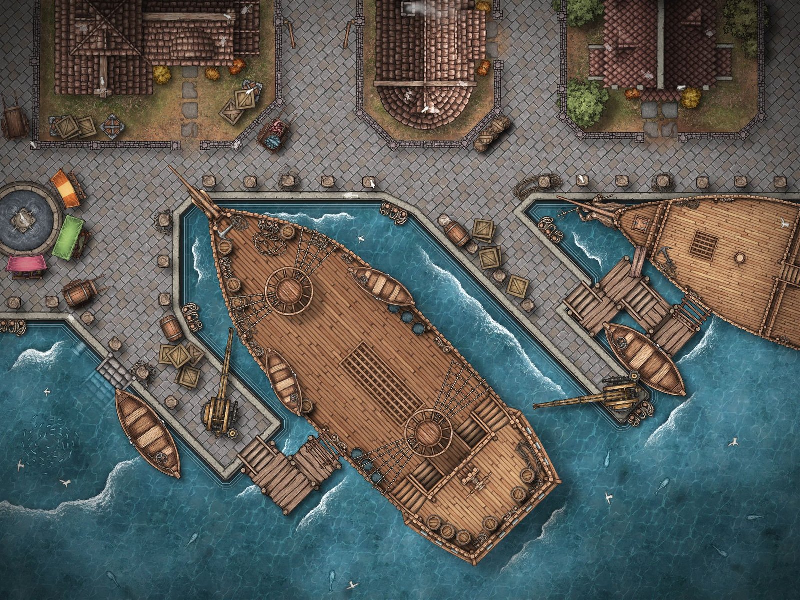 Docks 01 | Inkarnate - Create Fantasy Maps Online