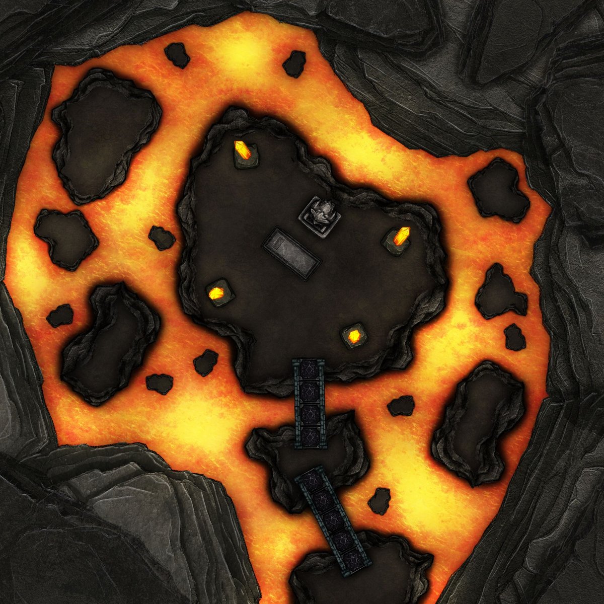 Volcano Dark Altar | Inkarnate - Create Fantasy Maps Online