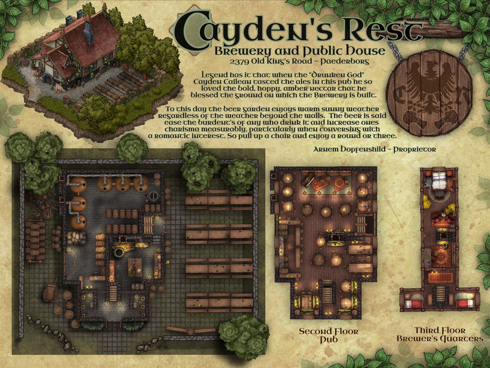 Cayden's Rest | Inkarnate - Create Fantasy Maps Online