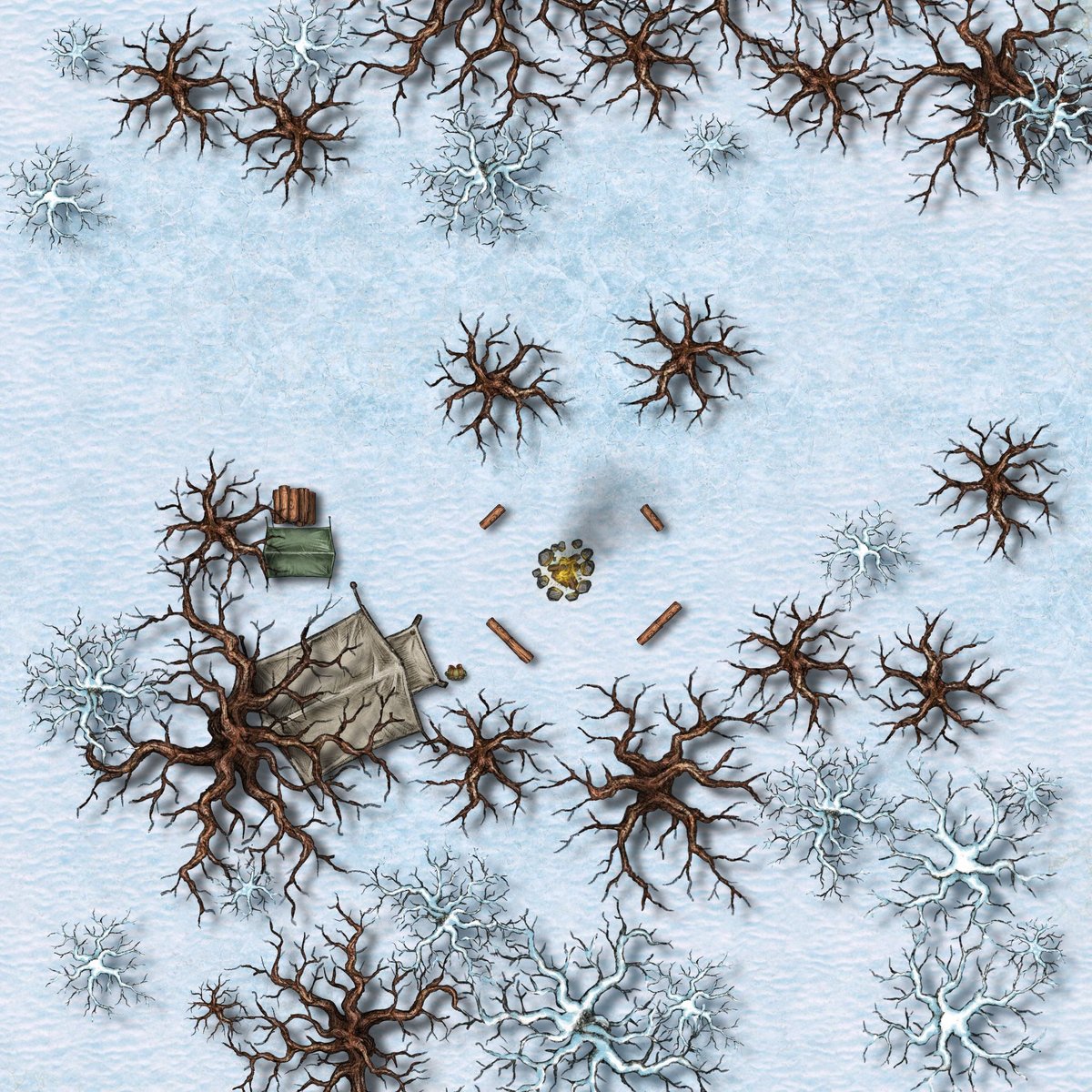 Winter Campsite 1 | Inkarnate - Create Fantasy Maps Online