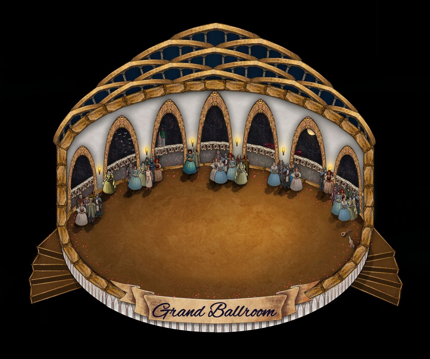 Grand Ballroom | Inkarnate - Create Fantasy Maps Online
