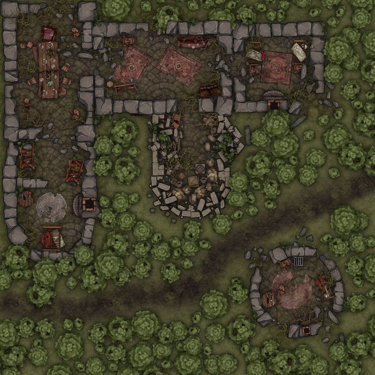 Ruined Manor House | Inkarnate - Create Fantasy Maps Online