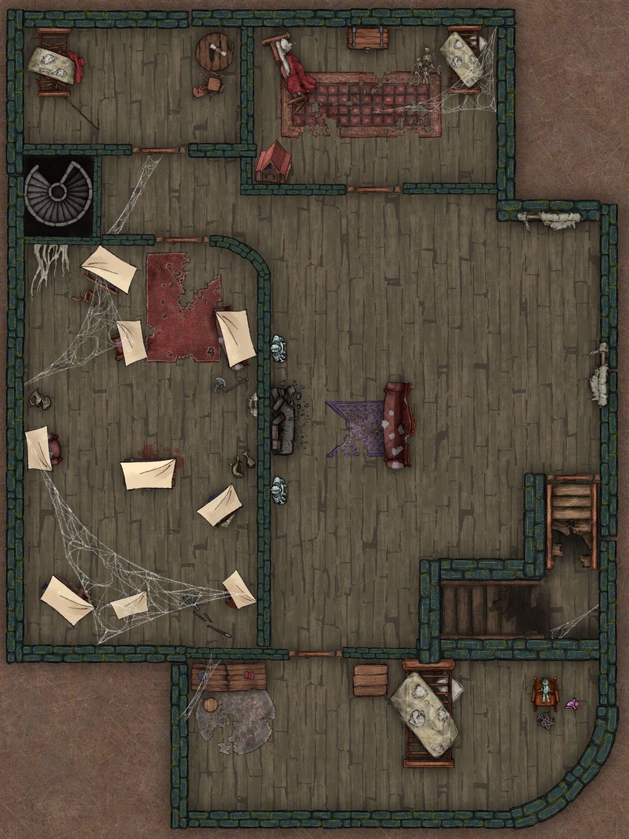 Death House Attic | Inkarnate - Create Fantasy Maps Online