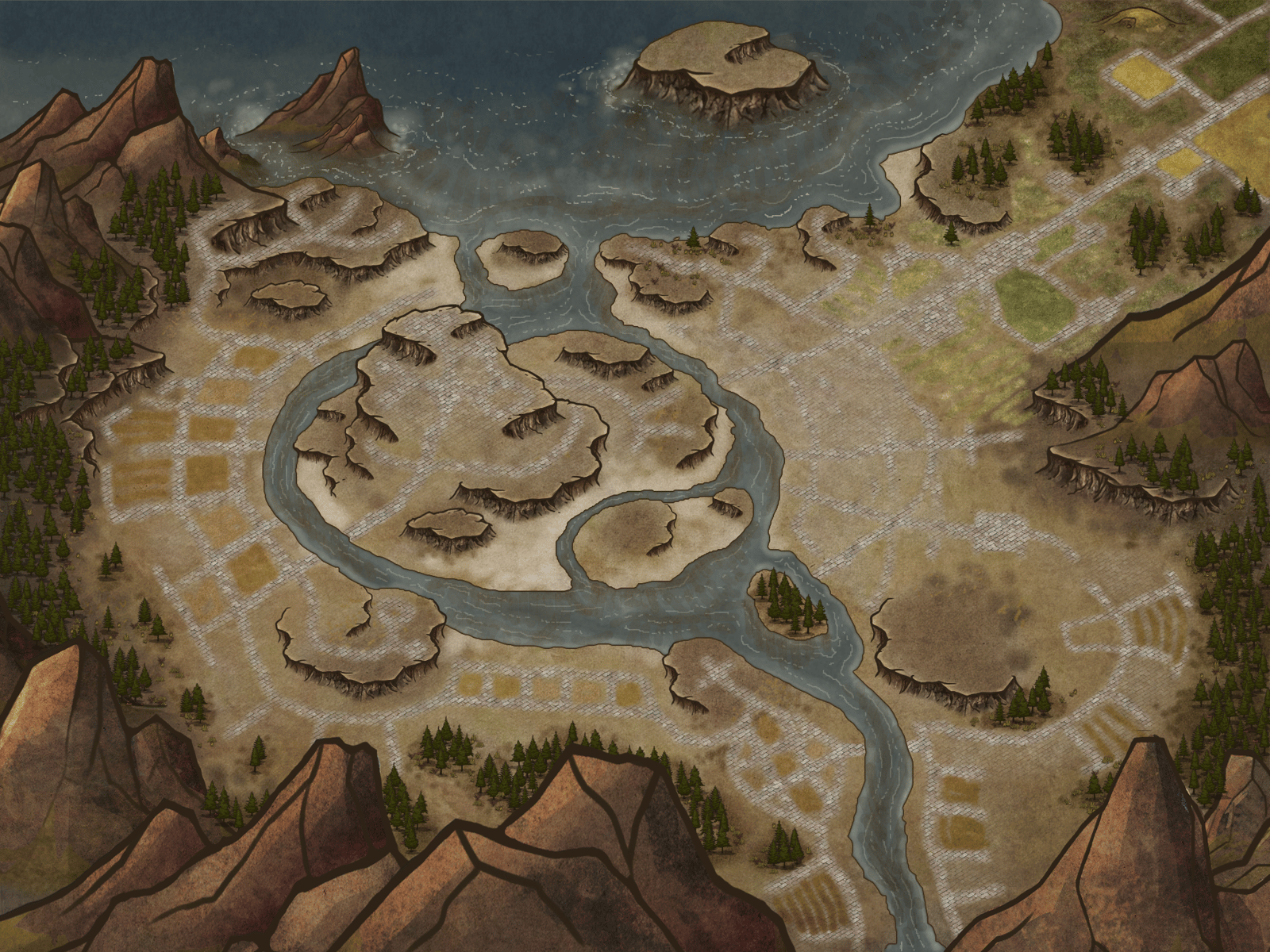 City Template (Regional Classic) | Inkarnate - Create Fantasy Maps Online