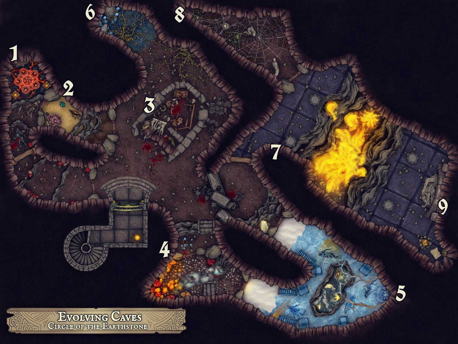 Circle of EarthStone (Evolving Floor) | Inkarnate - Create Fantasy Maps Online