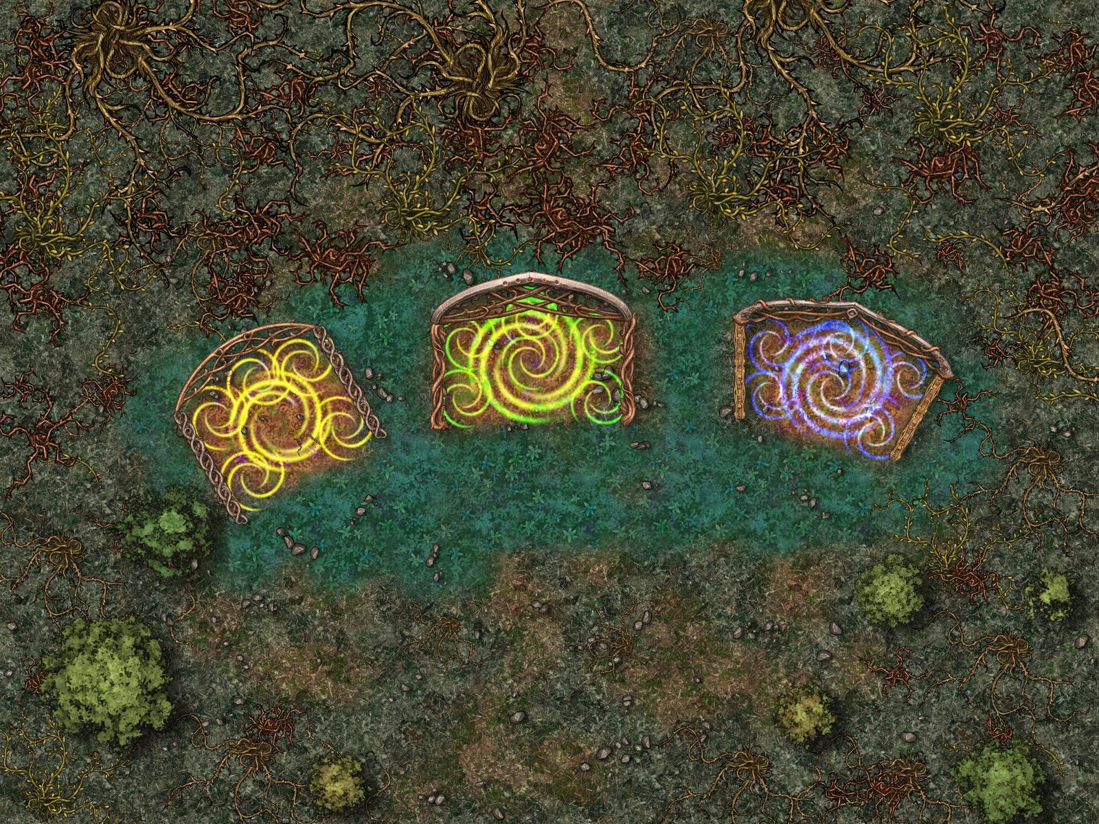 Bramble Wilds Portals | Inkarnate - Create Fantasy Maps Online