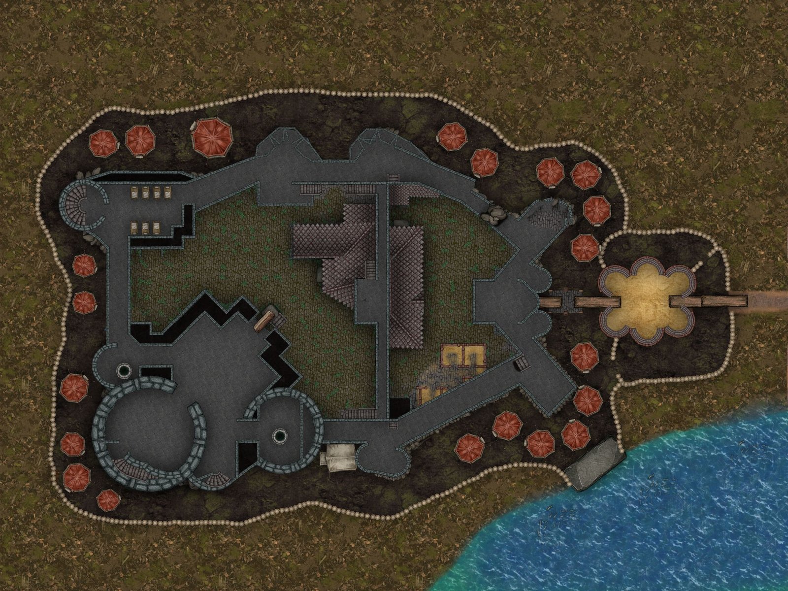Redlake Fort 2nd | Inkarnate - Create Fantasy Maps Online