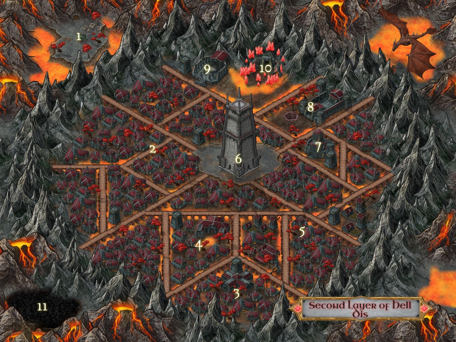 Second layer of hell | Inkarnate - Create Fantasy Maps Online