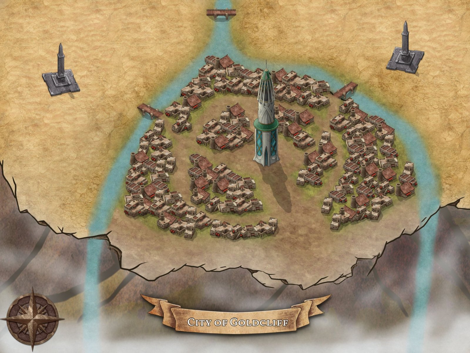 Goldcliff Town | Inkarnate - Create Fantasy Maps Online