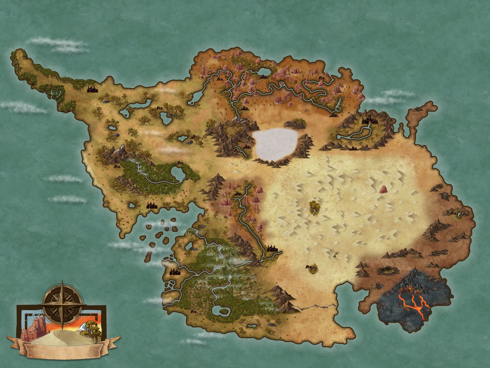 Desert Map | Inkarnate - Create Fantasy Maps Online