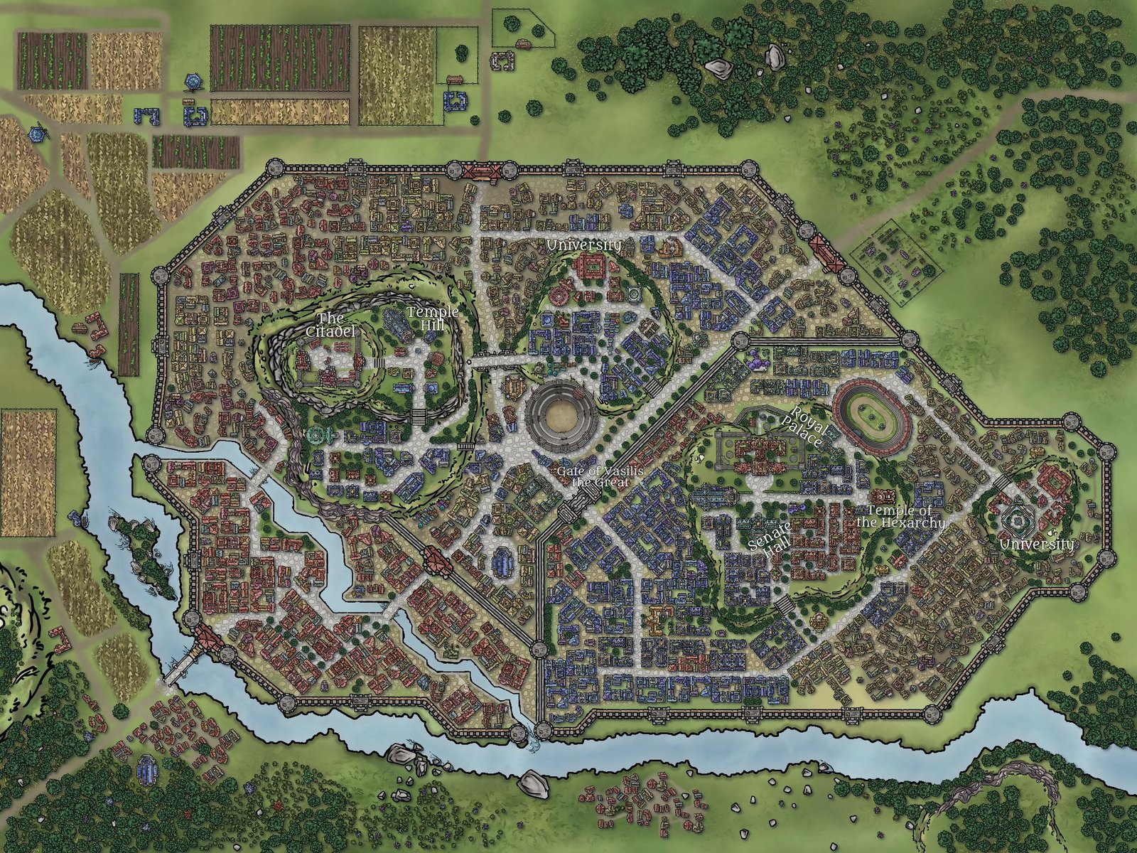 City of Elarion (Remastered) | Inkarnate - Create Fantasy Maps Online