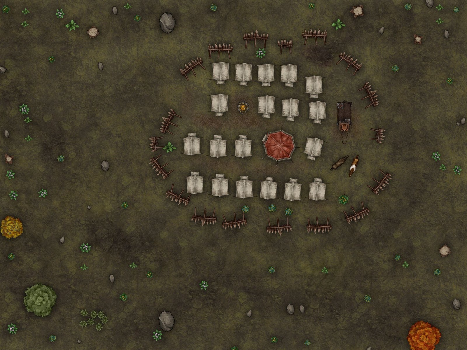 A Camp for Soldiers | Inkarnate - Create Fantasy Maps Online