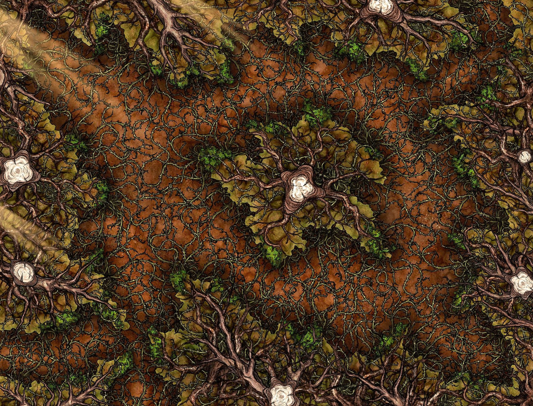 Overgrown Root Tunnel | Inkarnate - Create Fantasy Maps Online