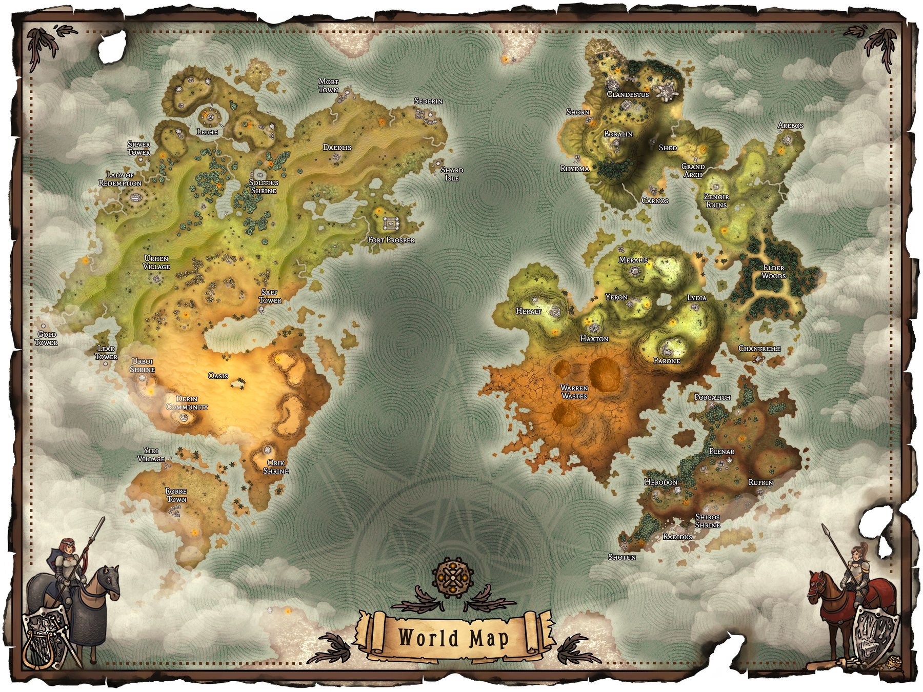 Label this World Map | Inkarnate - Create Fantasy Maps Online