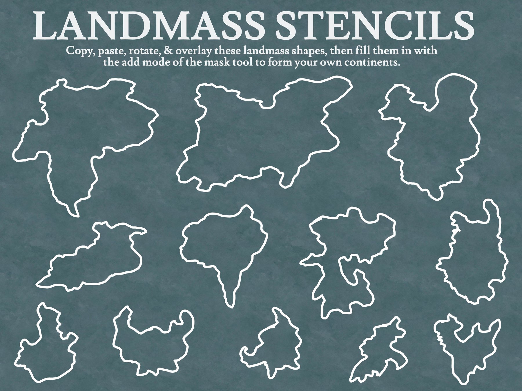 Landmass Stencils | Inkarnate - Create Fantasy Maps Online