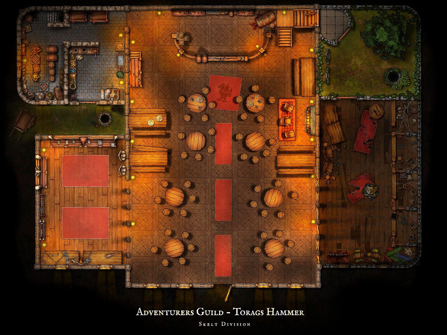 Adventurers Guild Torags Hammer - Tier 2 | Inkarnate - Create Fantasy ...