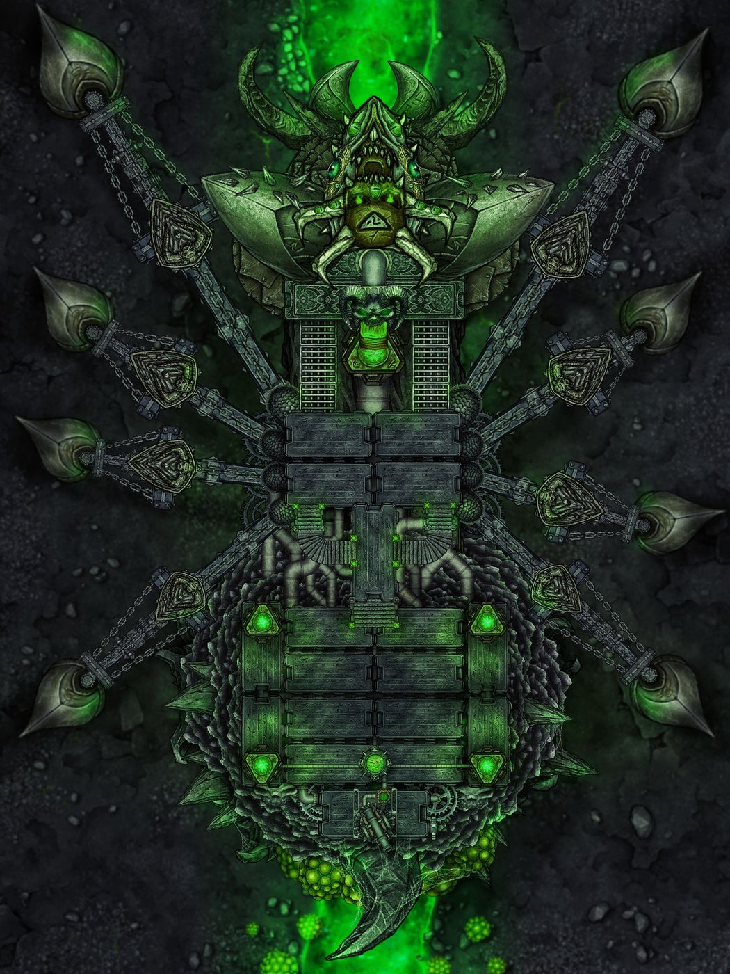 The Fel Spider War Machine | Inkarnate - Create Fantasy Maps Online