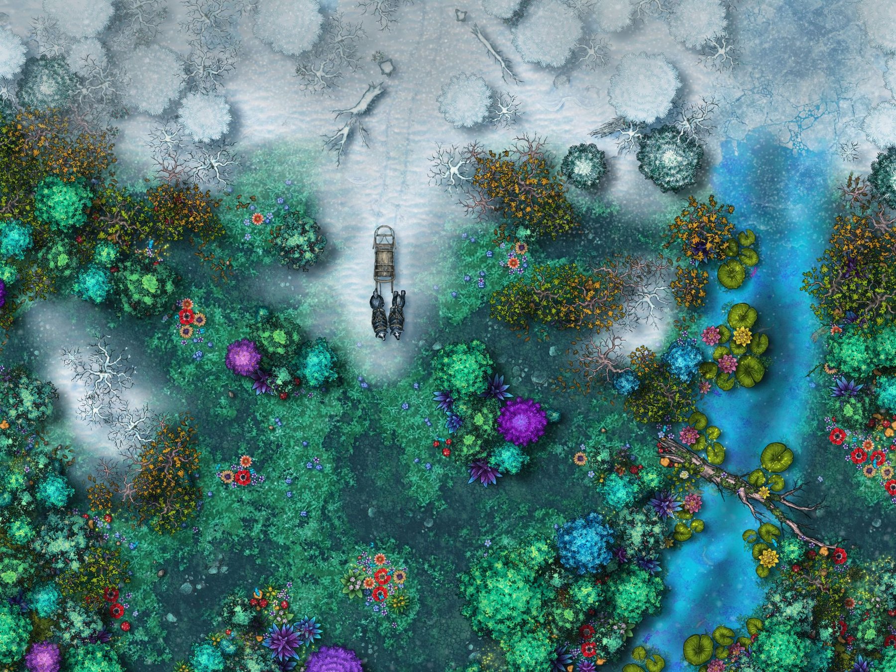 The Frost Hag's Advance | Inkarnate - Create Fantasy Maps Online