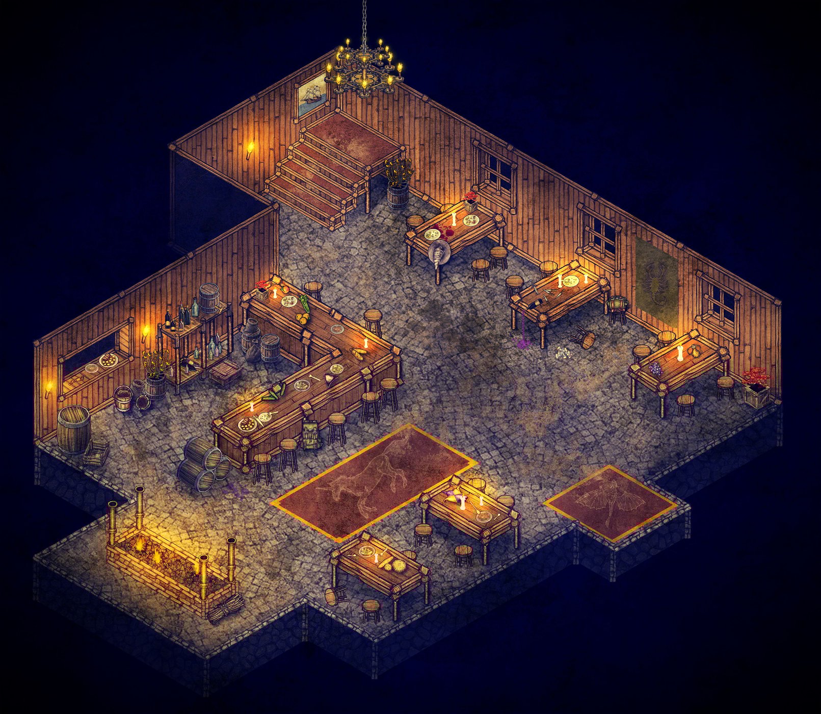 Isometric Interior (Discord Demo) | Inkarnate - Create Fantasy Maps Online