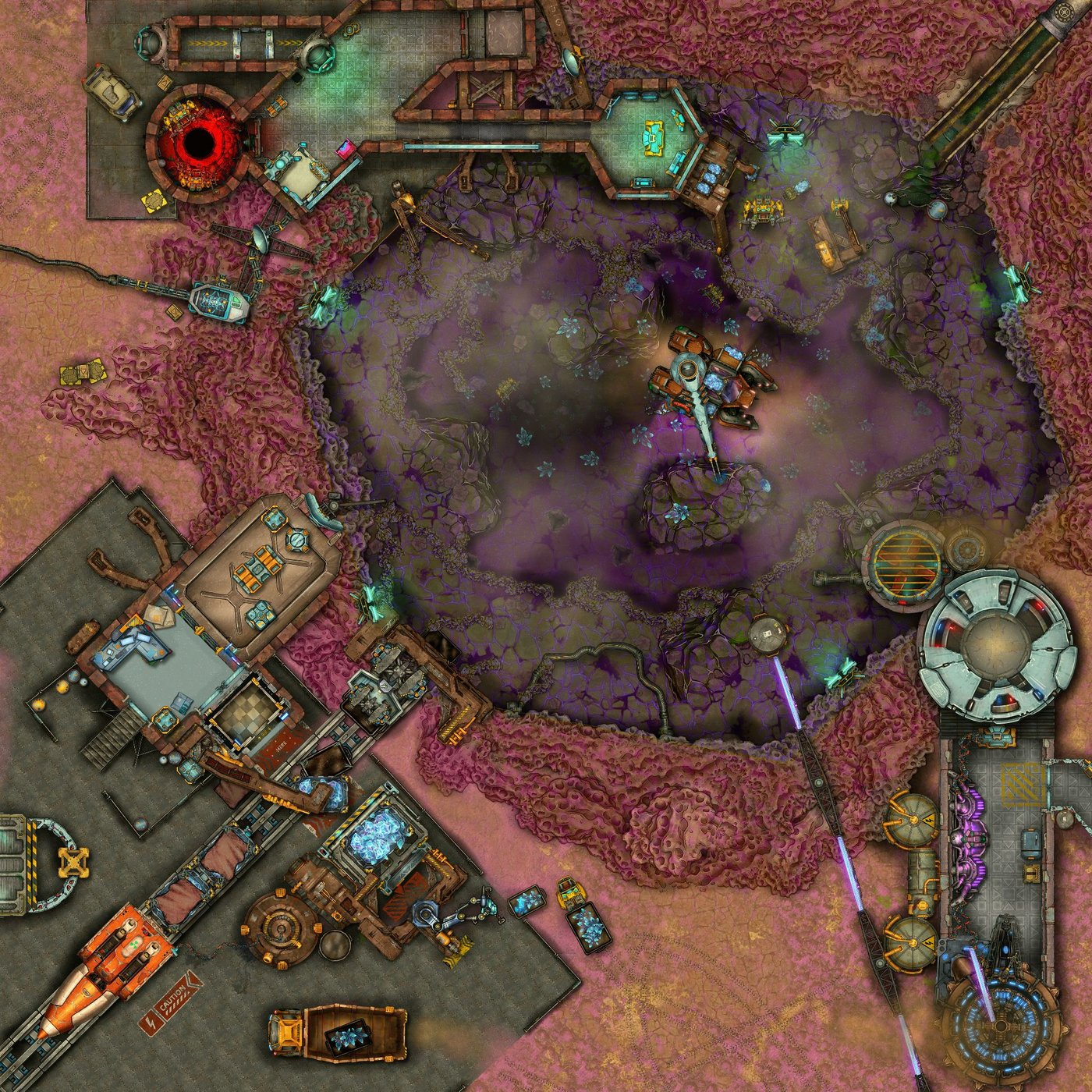 Carbon Pit Mining Operation | Inkarnate - Create Fantasy Maps Online
