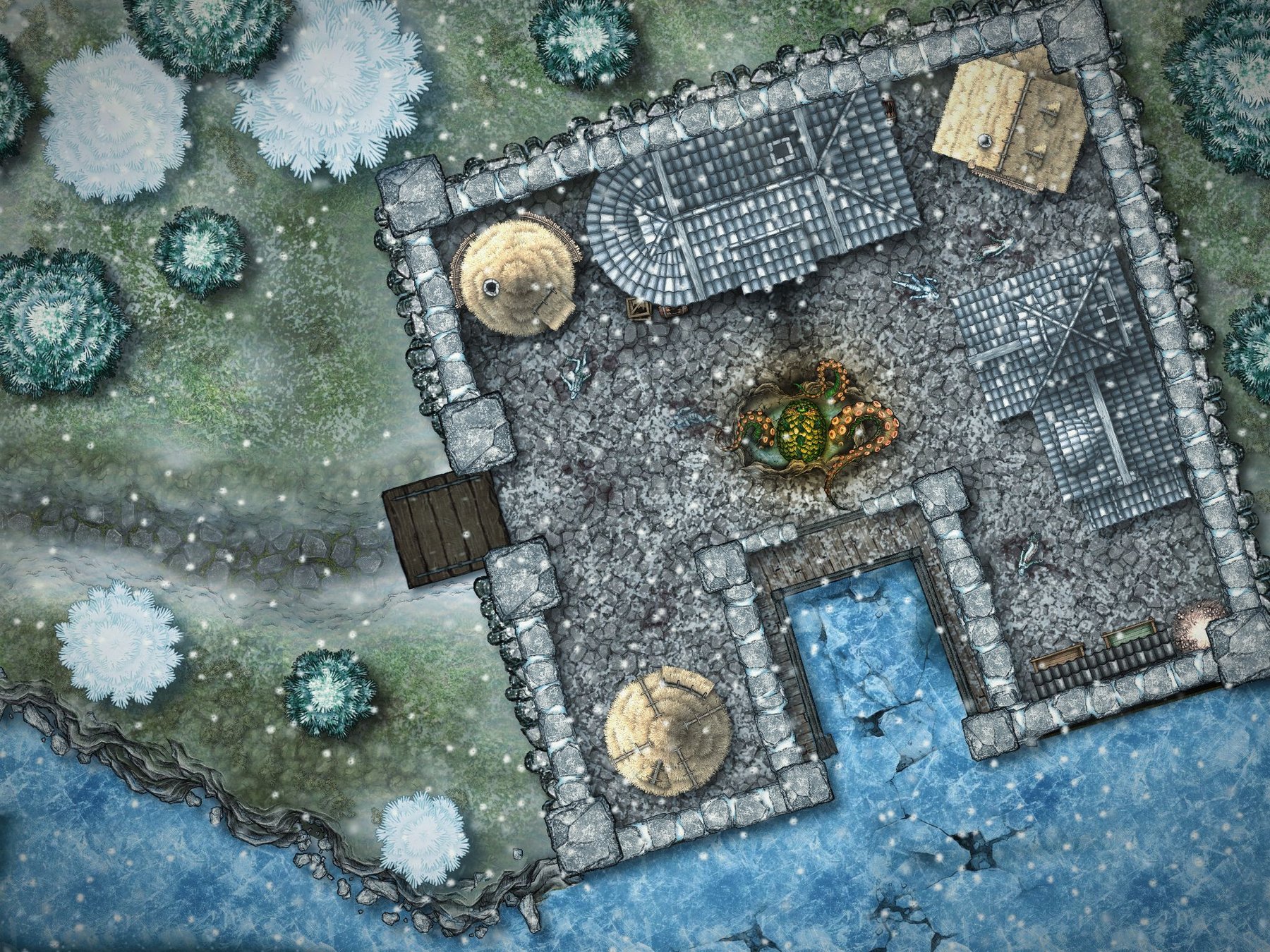 Outpost on the river | Inkarnate - Create Fantasy Maps Online