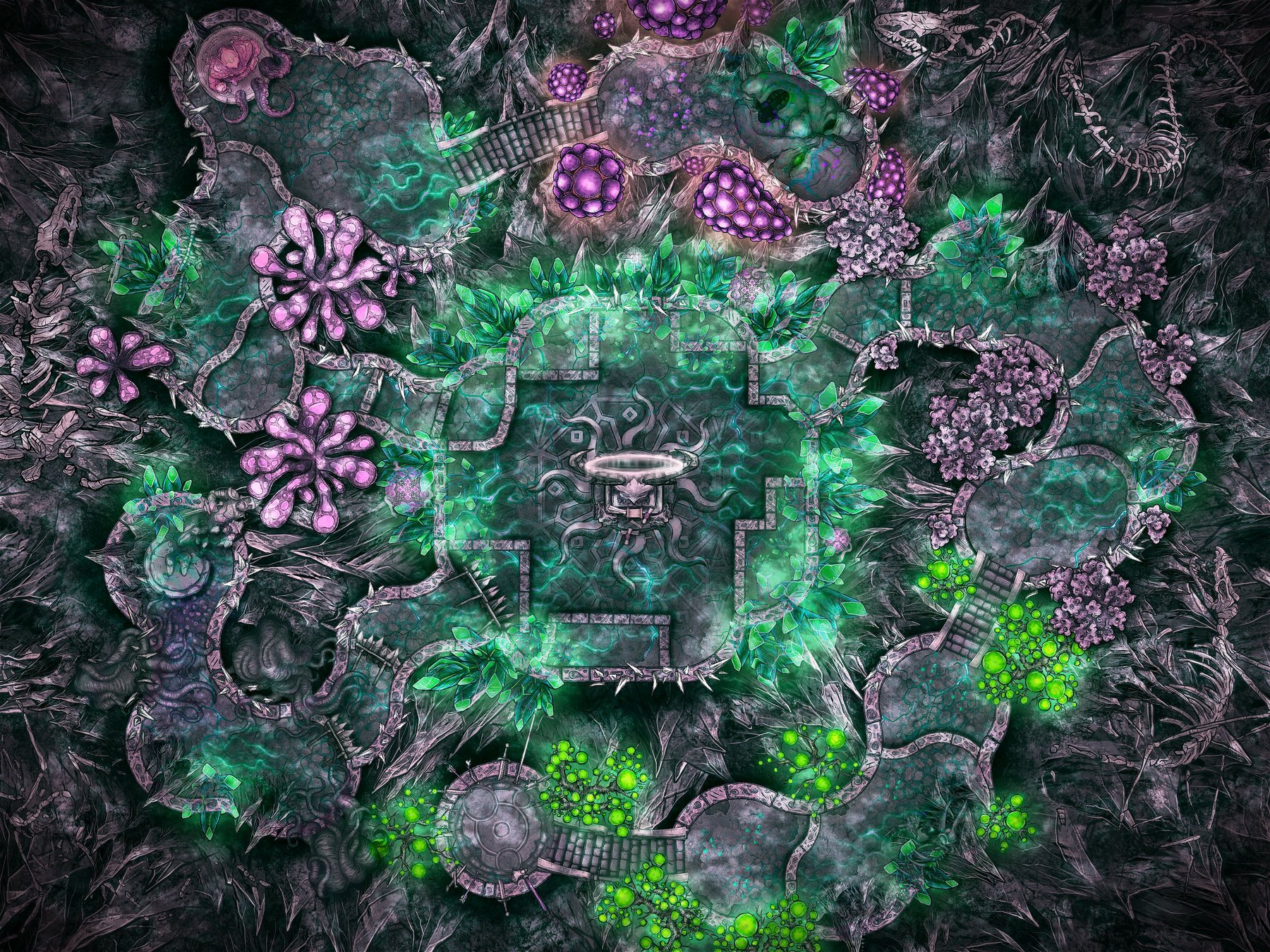 Crystal Cavern | Inkarnate - Create Fantasy Maps Online