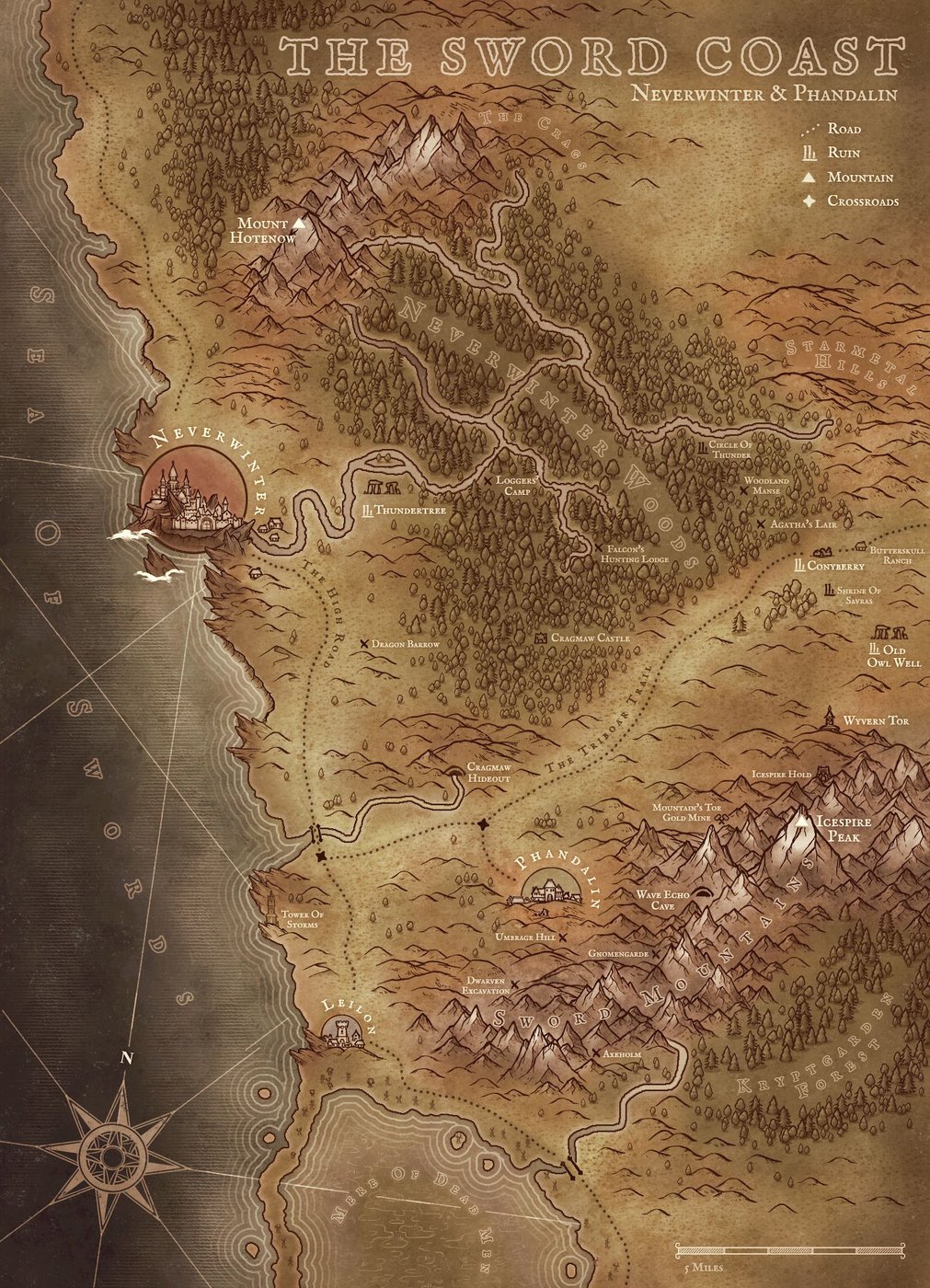 Sword Coast DM All | Inkarnate - Create Fantasy Maps Online
