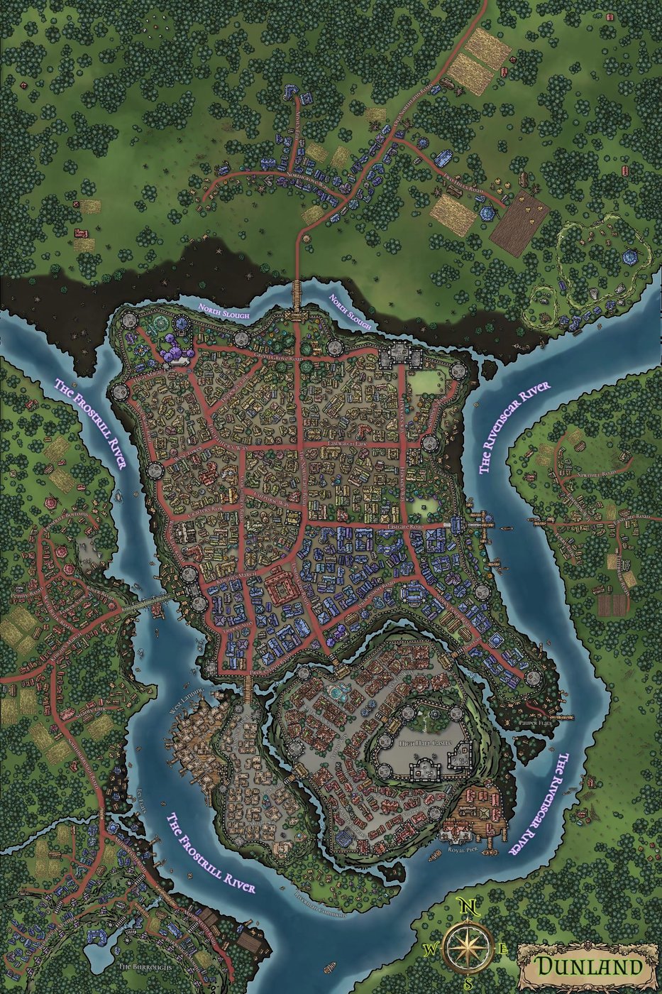 City of Dunland | Inkarnate - Create Fantasy Maps Online