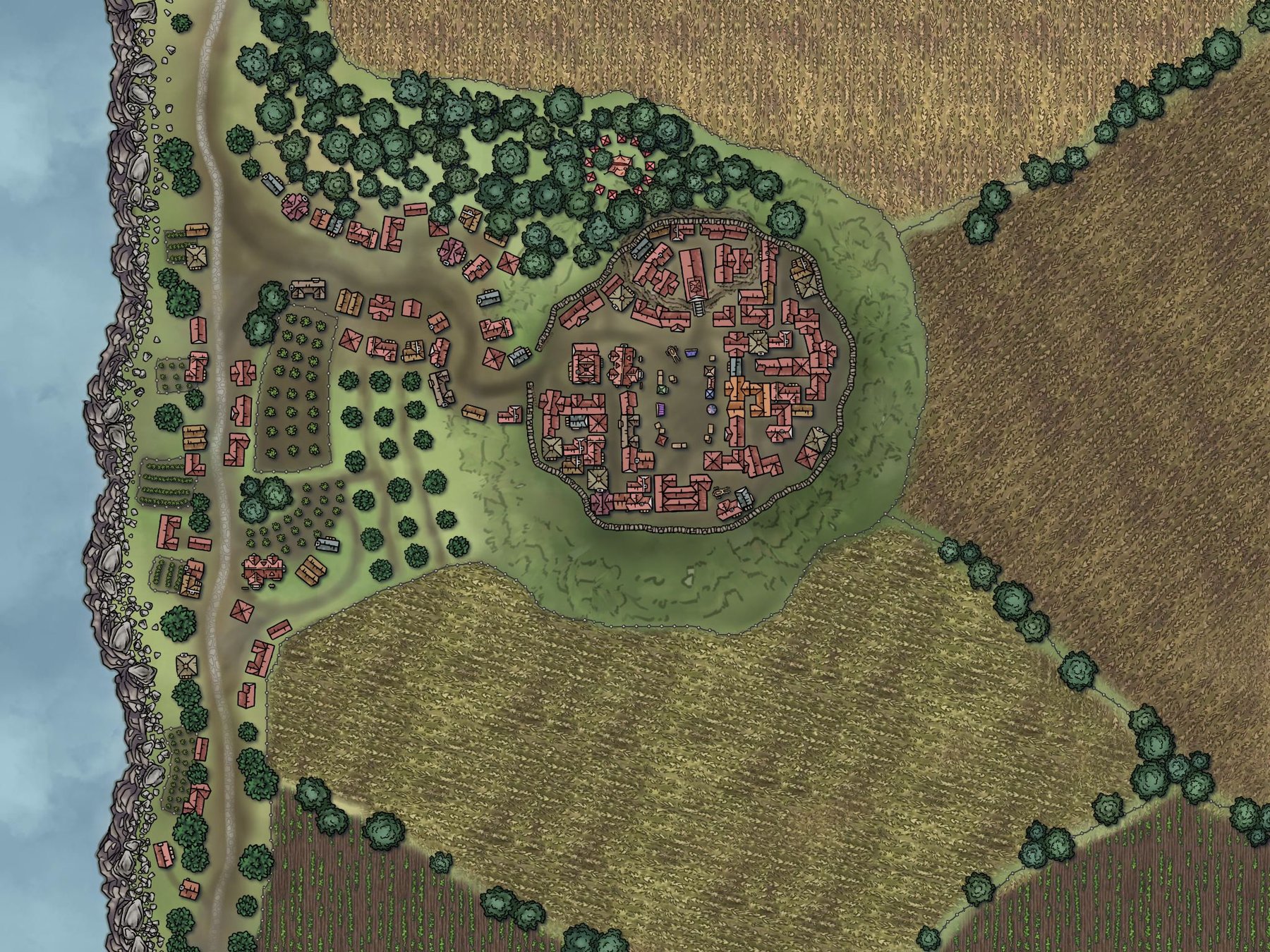 Green Meadow | Inkarnate - Create Fantasy Maps Online