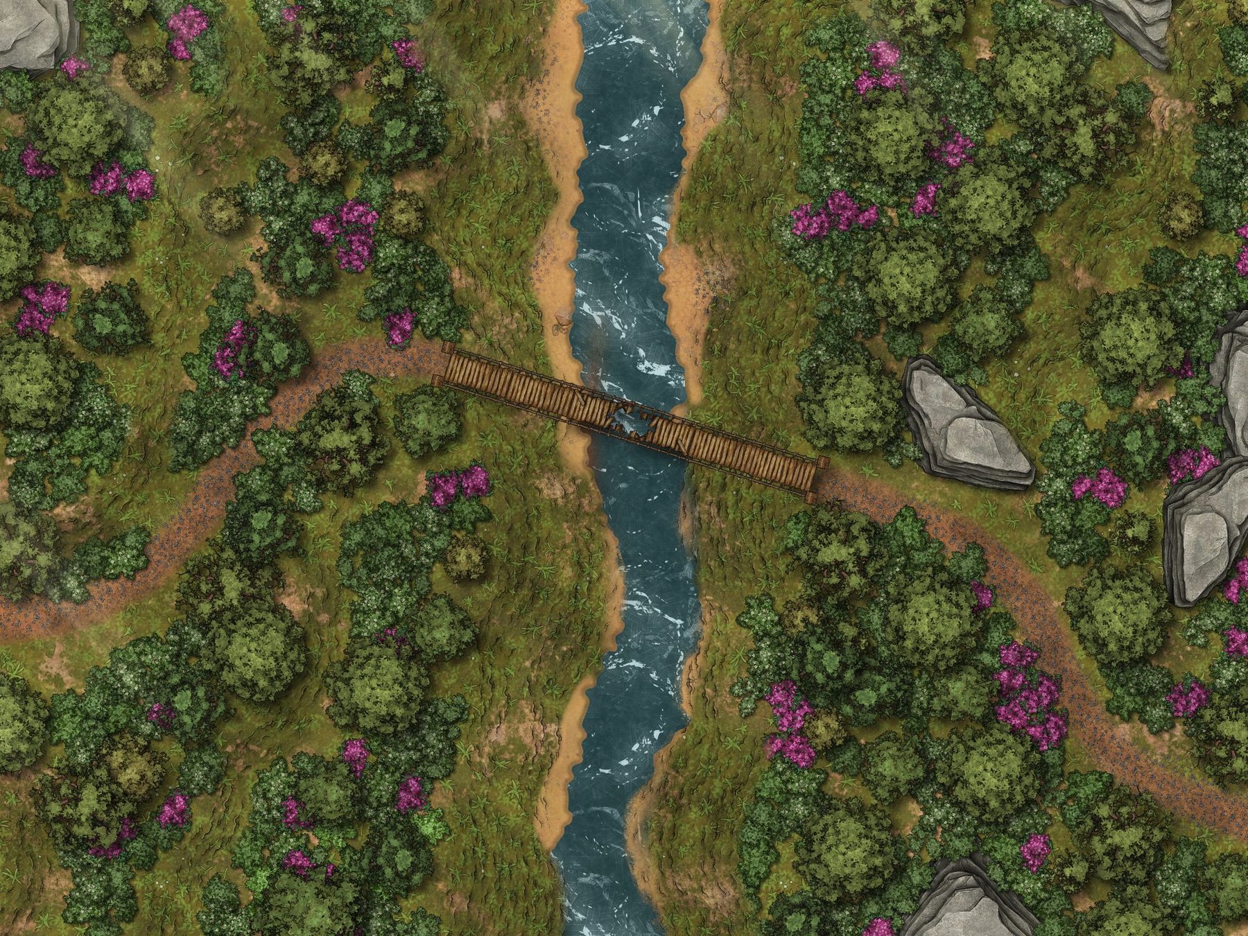 broken bridge | Inkarnate - Create Fantasy Maps Online