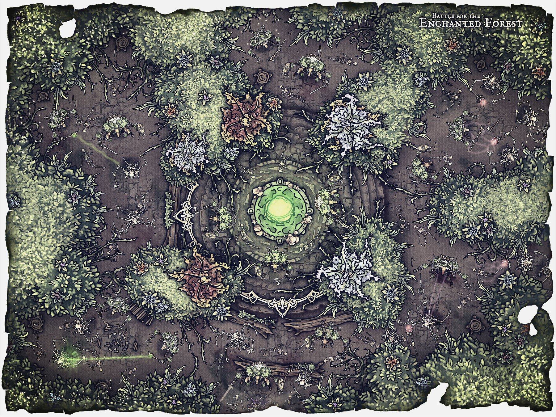 Battle for the Enchanted Forest | Inkarnate - Create Fantasy Maps Online