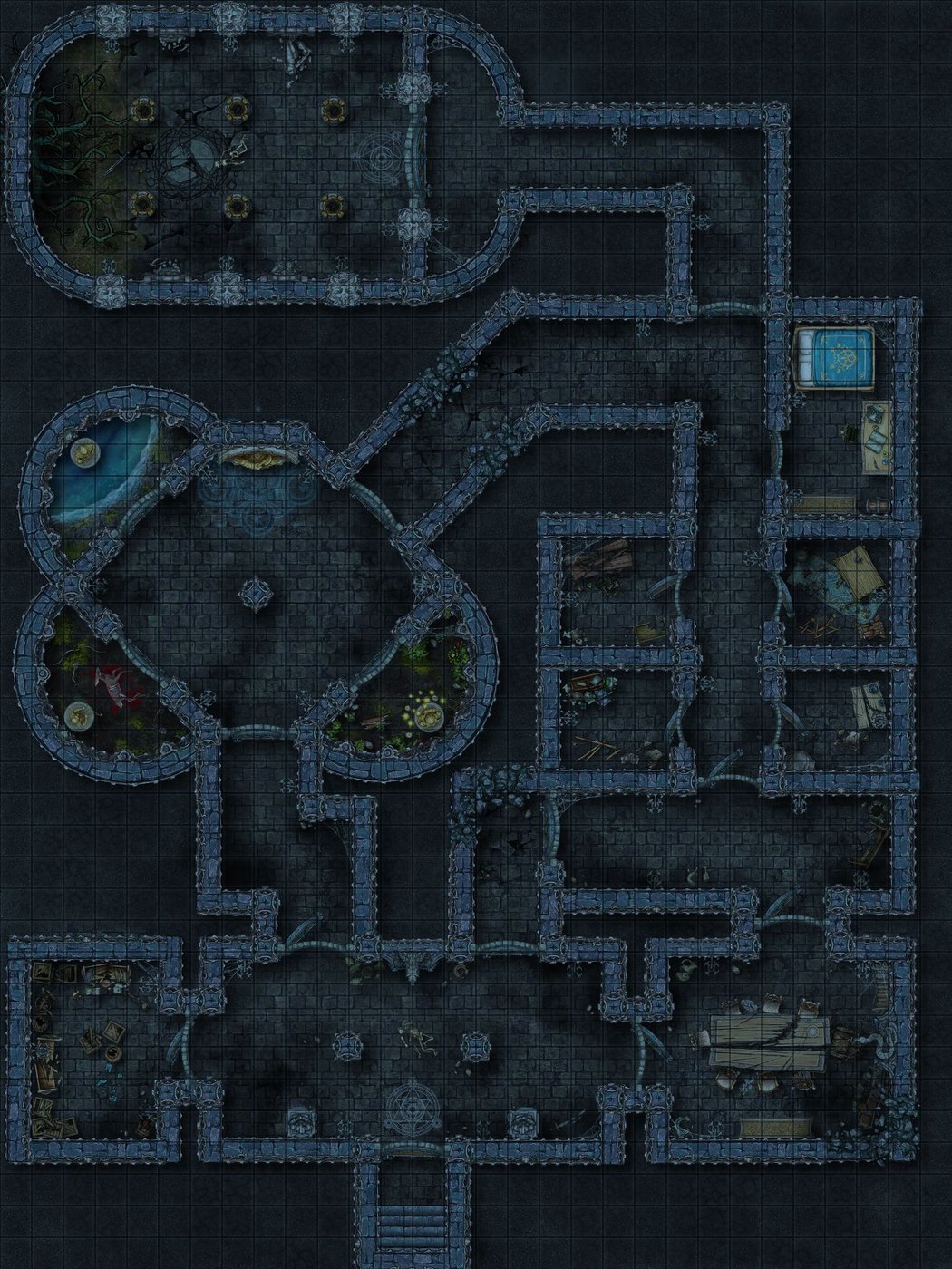 Cursed elven temple | Inkarnate - Create Fantasy Maps Online