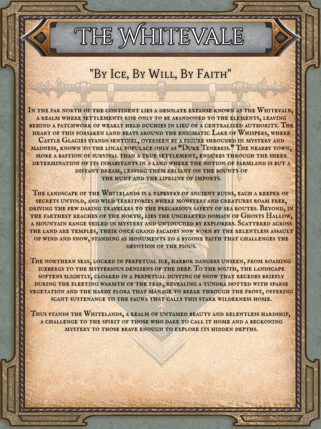The Whitevale | Inkarnate - Create Fantasy Maps Online