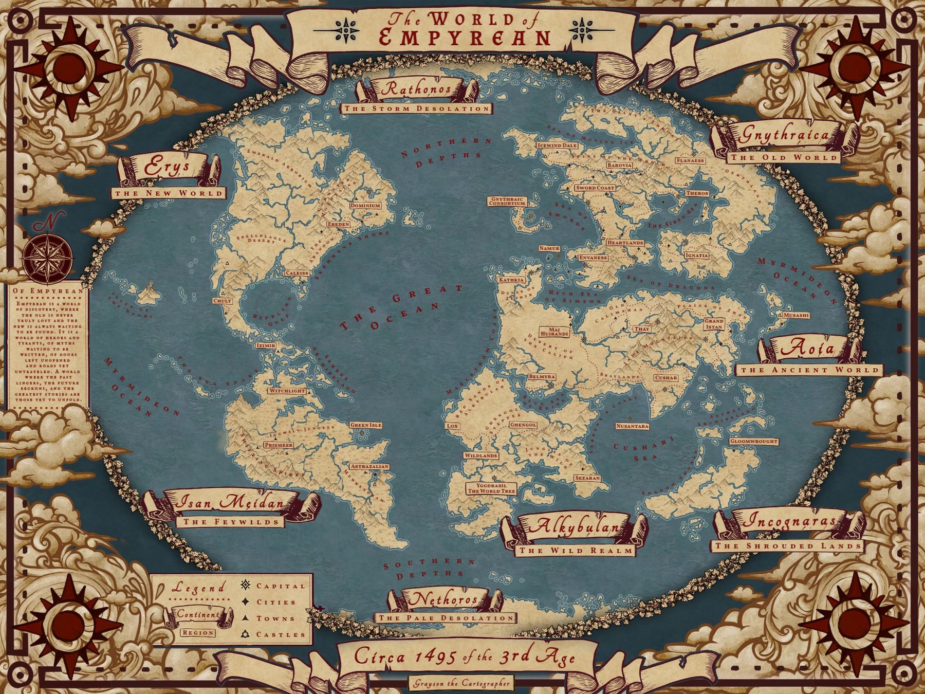 The World of Empyrean | Inkarnate - Create Fantasy Maps Online
